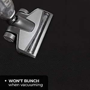 House, Home and More Skid-Resistant Carpet Indoor Area Rug Floor Mat - Black - 3 Feet X 3 Feet