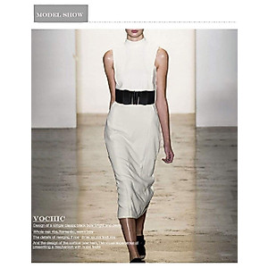 VOCHIC Wide Elastic Plus Size Dress Belt for Women Waist Belts Stretch Waistband