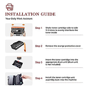 Toner Kingdom Compatible TN850 Toner Cartridge Replacement for Brother TN850 TN 850 TN-850 TN820 TN 820 TN-820 for MFC-L5900DW HL-L6200DW MFC-L5850DW MFC-L6700DW HL-L6200DWT Printer (Black, 2-Pack)
