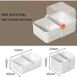 2pcs Plastic Storage Basket, Shower Caddy Organizer with Handles Storage Tote Bin Box for Bathroom, Dorm, Kitchen, Bedroom (2pcs)
