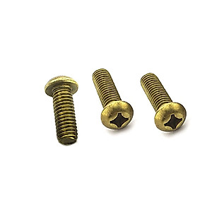 M4 Brass Phillips Pan Head Machine Screws Qty 90-Piece Assortmrnt Set,M4x5 M4x6 M4x8 M4x10 M4x12 M4x16 M4x20 M4x25 M4x30mm