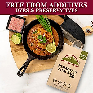 Himalayan Chef Himalayan Pink Salt, Kosher Certified Fine Grains, Non-GMO, Seasoning Salt, 100% Pure and Vegan with 84 Trace Minerals, 5lbs Each (Pack of 2)