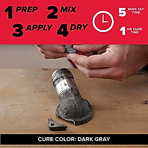 J-B Weld 8267 SteelStik Steel Reinforced Epoxy Putty Stick - 2 oz.