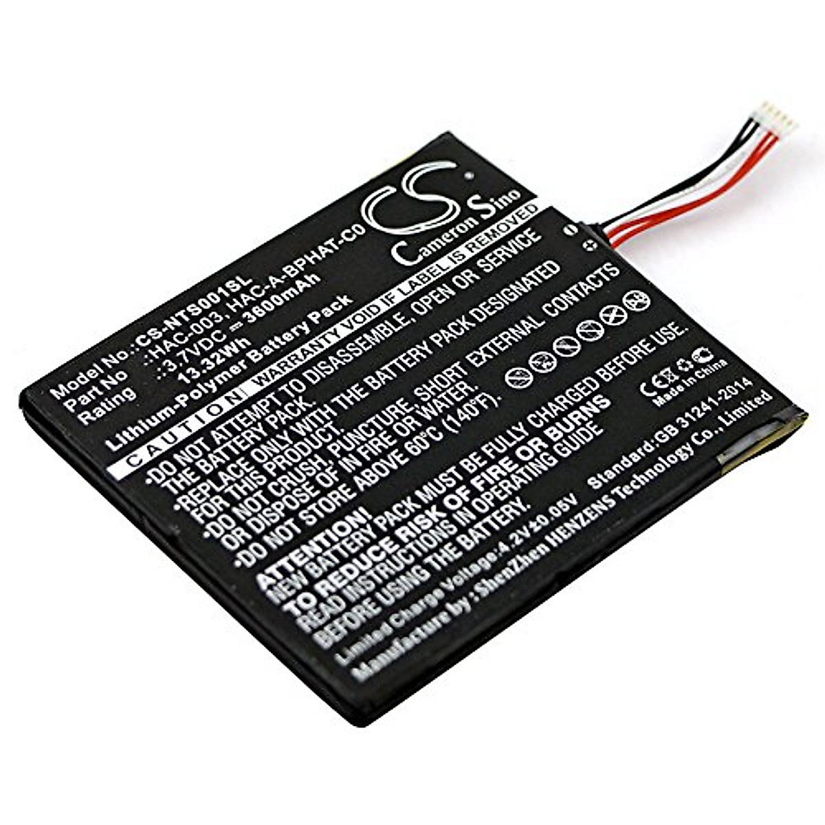 3.7V Battery Compatible with Nintendo HAC-003, HAC-A-BPHAT-C0, HAC-S-JP/EU-C0, Switch HAC-001