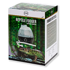 Evergreen Pet Supplies Reptile Humidifier and Fogger for Terrariums and Enclosures - Great for Reptilians and Amphibians - Includes Large Water Tank and Adjustable Fog Output (Holds 2L of Water)