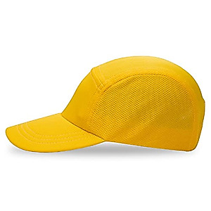 Headsweats Standard Performance Race Hat Baseball Cap for Running and Outdoor Lifestyle, Canary Yellow, One Size