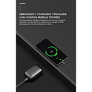 Bone Conduction Headset TWS Mini Bluetooth Earbuds Handsfree Wireless HD Call Earphones HiFi Stereo Sound Sport Headphones with LED Display Charging Case (Light Pink, Touch Version)