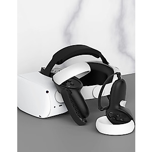 Controller Grips Compatible with Oculus Quest 2 Accessories, Silicone Grip Cover Protector, Soft Shell Skin by Gwyoneaon