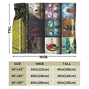 Progressive Rock Coheed Music and Band Cambria Blanket Fleece Flannel Throw Blankets Cool Bed Blanket Living Room Sofa 50"X40"