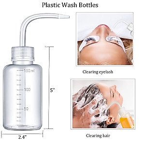 Shmian Eyelash Cleaning Kit - Mini Portable Lash Fan with 50 Shampoo Brushes, Nose Blackhead Cleanser, and Wash Bottle - for Eyelash Extensions, Black