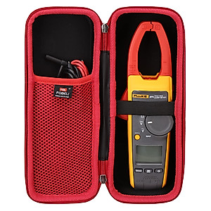 FBLFOBELI EVA Hard Carrying Case for Fluke 376/374/ 375FC 1000A Ac/Dc TRMS Wireless Clamp W/Iflex, Portable Shockproof Storage Bag(Case Only)