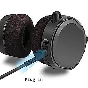 Replacement Audio Cable Compatible with SteelSeries Arctis 3, Arctis 5, Arctis 7, Arctis Pro Gaming Headset(Male to Male)