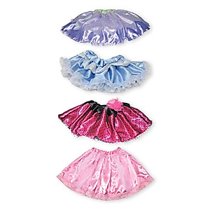 Melissa & Doug Role Play Collection - Goodie Tutus! Dress-Up Skirts Set (4 Costume Skirts)