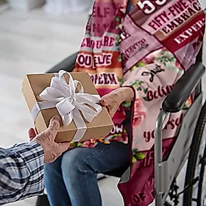 Pozevan 65th Birthday Gifts Blanket, 65th Birthday for Women, 65th Birthday Gift Ideas, 65-Year-Old Birthday Decoration for Mom, Wife, Unique 65th Birthday Gift 50" X 60"