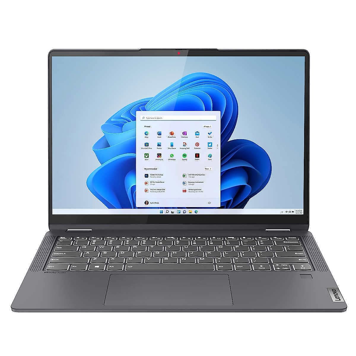 Lenovo 2024 IdeaPad Flex 5 2-in-1 14” WUXGA IPS Touch Laptop 6-Core Intel Core i3-1215U UHD Graphics 8GB LPDDR3 256GB SSD Thunderbolt 4 WiFi BT Webcam HDMI1.4 Backlit KB Fingerprint Windows 11 Home