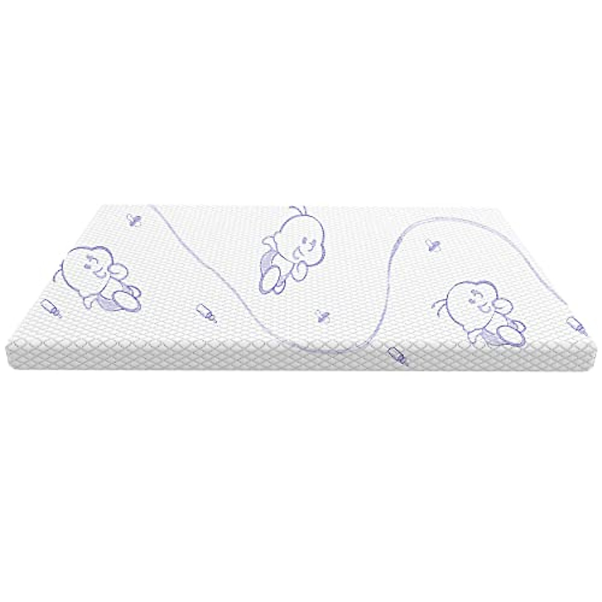 Alwytlon Pack n Play Mattresses, Pack and Play Mattress Pad, Playard Mattress Memory Foam, Portable Toddlers Mattress Firmness Featuring Soft Removable Washable Outer Cover(38"x26"x2.4")
