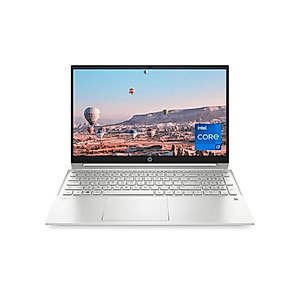 HP Pavilion 15 Laptop, 11th Gen Intel Core i7-1165G7 Processor, 16 GB RAM, 512 GB SSD Storage, Full HD IPS micro-edge Display, Windows 11 Pro, Compact Design, Long Battery Life