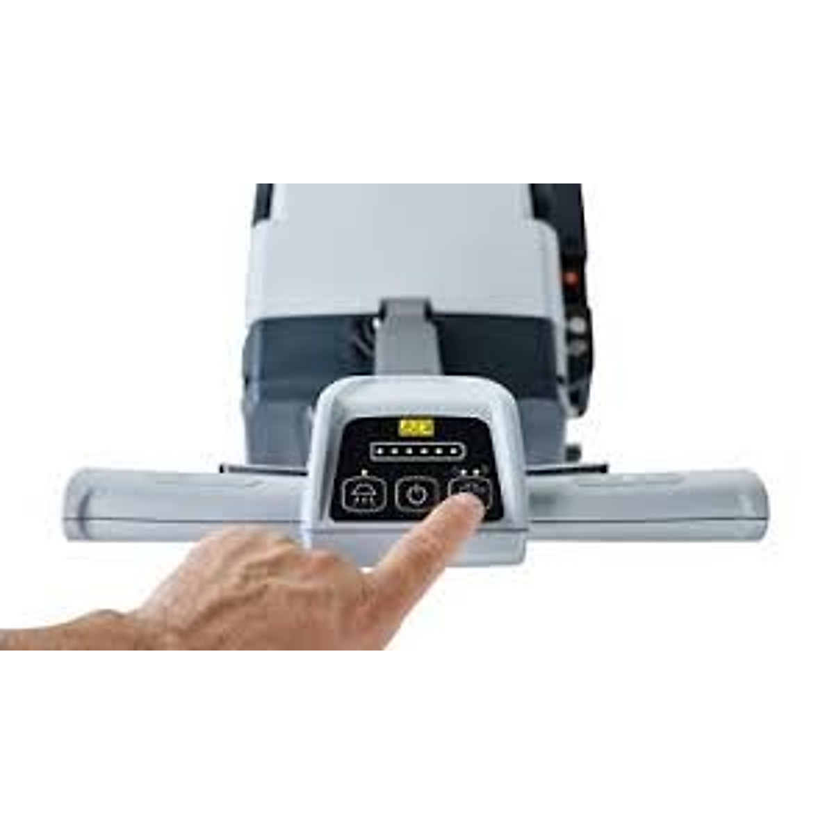 New Advance SC250 Battery Micro Scrubber w/one 7.8 ah Lithium Battery, onboard Charger, Medium Duty White Cylindrical Brush