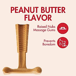 SPOT by Ethical Products 4 in Bambone Plus Easy Grip Peanut Butter, Beef & Chicken Dog Chew Bundle - Bamboo & Nylon Anti Anxiety Bone for Aggressive Chewers & Dental Health for Dogs - Medium (3 Pack)