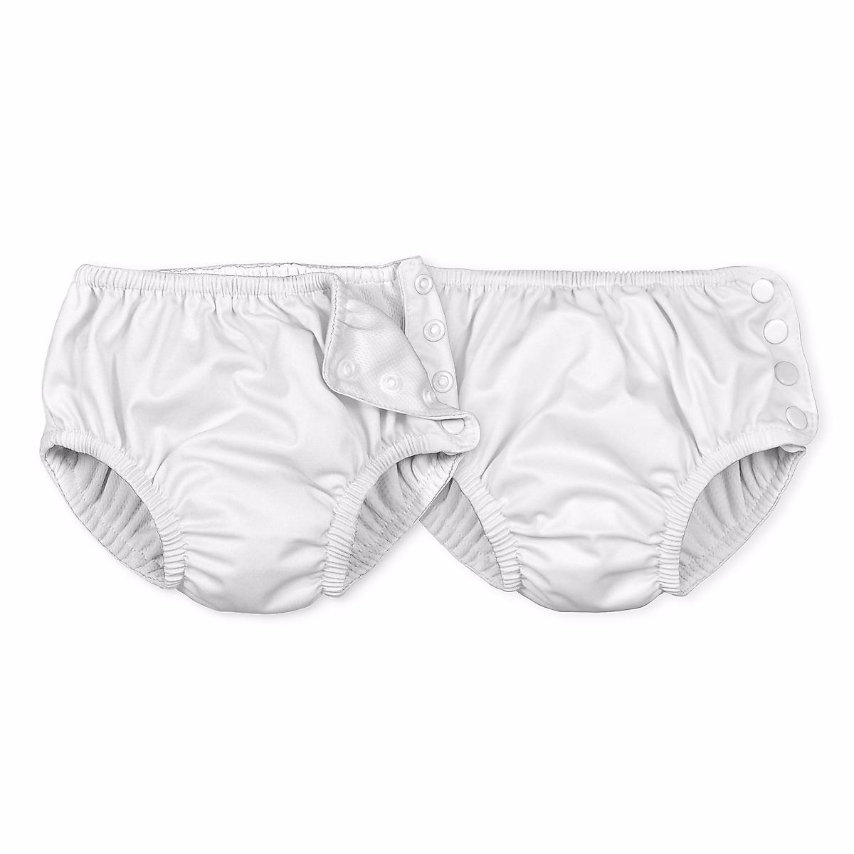 i play. by green sprouts Baby-Boys Snap Reusable Swim Diaper (2pk) | No other diaper necessary, UPF 50+ protection,White/Snap,24 Months