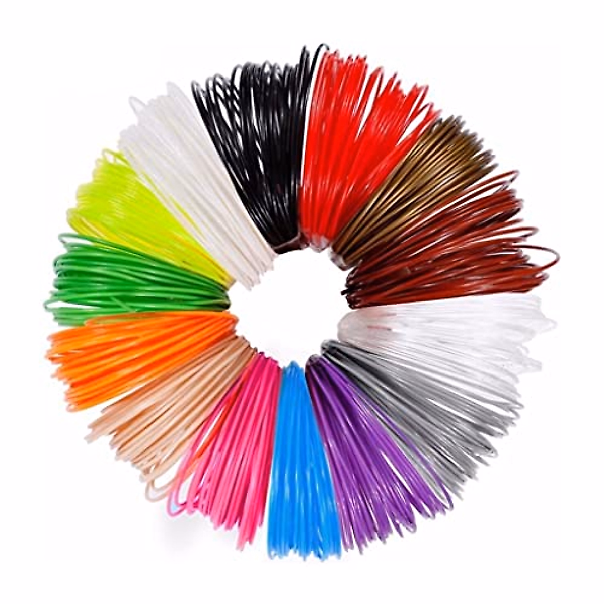 KXDFDC 3D Pen Special 1.75mm PLA Filament 3D Printing Material 3D Printer 12Color Refills Modeling Stereoscopic No Pollution 36m