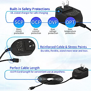 TPLTECH Micro-USB Cable & Power Adapter for Bose Speaker Bundle