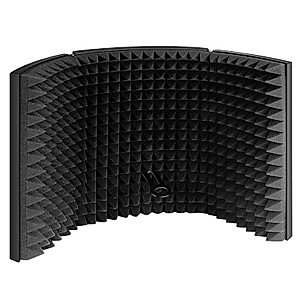 Aokeo Professional Studio Recording Microphone Isolation Shield,Suitable for Blue Yeti and Any Condenser Microphone Recording Equipment（AO-403）