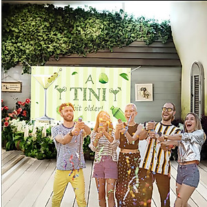 A Tini Bit Older backdrop- Martini Bar Party Decorations,Martini Bar Birthday Party Decor,A Tini Bit Older Birthday,Martini Party Decorations,Weenies and Tinis,Tini Bar Themed Bachelorette Party