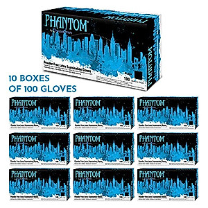 Phantom 6 mil Latex Powder Free Exam Gloves (Large-1000)