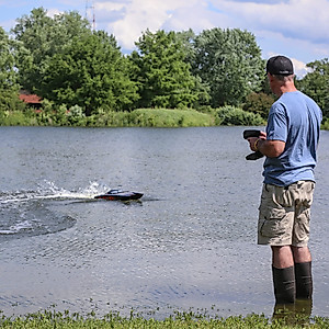 Pro Boat RC Blackjack 42" 8S Brushless Catamaran RTR Battery and Charger Not Included Black/Orange PRB08043T1