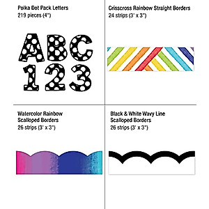 Schoolgirl Style Light Bulb Moments Classroom Decor Bundle, Classroom Calendar, Growth Mindset Bulletin Board Sets, Bulletin Board Border, Cutouts, Nameplates, Motivational Poster Pack (588 pc)