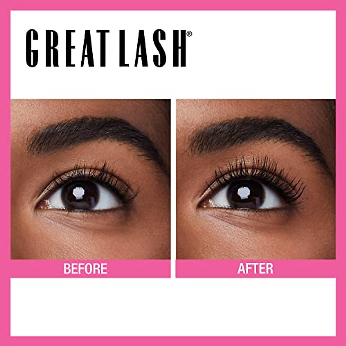 Maybelline New York Great Lash Curved Brush Washable Mascara, Very Black, 0.86 fl oz, 2 Count (Pack of 1)