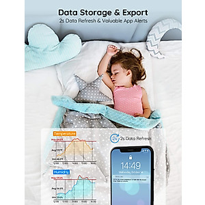 Govee WiFi Hygrometer Thermometer H5179 Bundle with Govee WiFi Digital Hygrometer Thermometer H5103 for Indoor Home Bedroom