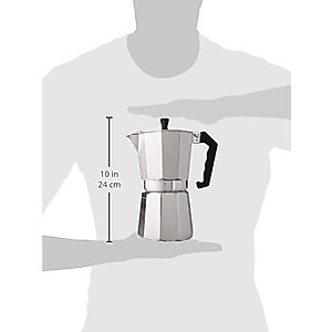 Norpro 8-Cup Espresso Maker, One Size, Silver