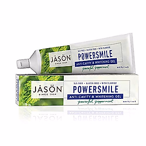 JĀSÖN Powersmile Anti-Cavity & Whitening Gel, Powerful Peppermint, 6 Oz