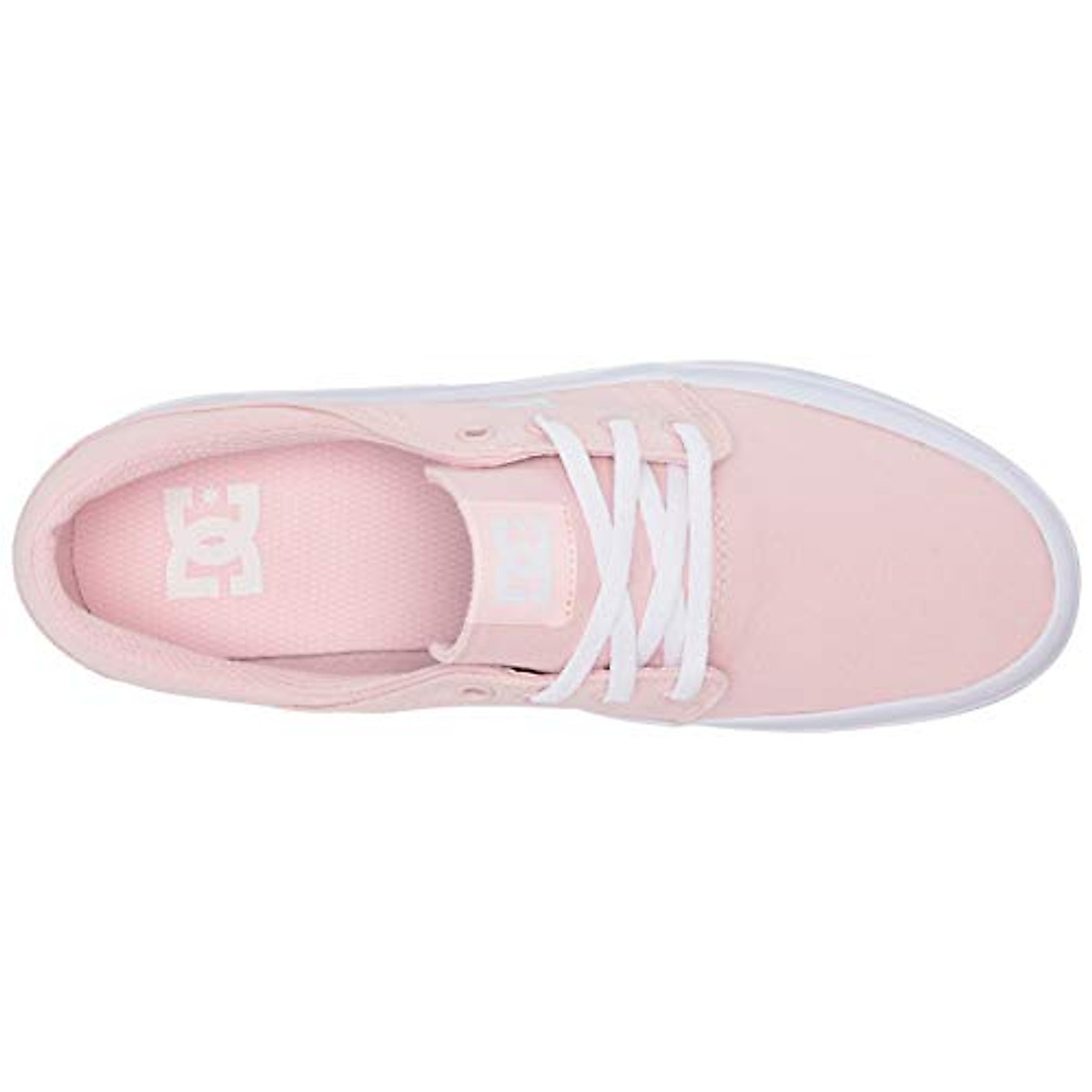 DC womens Trase Platform Skate Shoe, Light Pink, 6.5 US