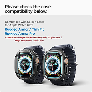 Spigen Tempered Glass Screen Protector [GlasTR EZ FIT] designed for Apple Watch Ultra (49mm) - 2 Pack