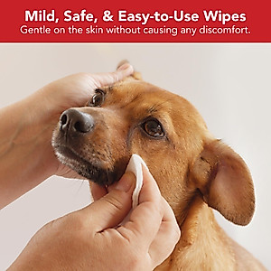 NOVEHA Pet Wipes - Formulated Pet Wipes - for Facial and Finger Folds, Underarms - 3" x 2" Size (150 Counts)