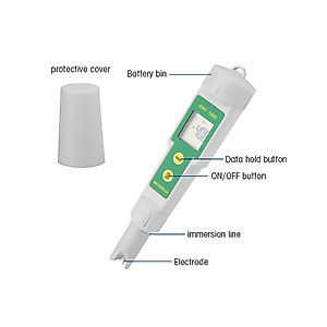 ORP Meter, Water Tester ORP-169 Portable Water Quality Monitor Digital ORP Tester Pen Detachable Water ORP Meter