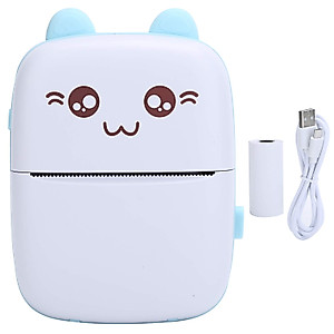 Wisoqu Receipt Printers, SKS9 Mini Portable Mobile Printer Thermal Printer, 200DPI USB Photo Label Remark Pocket Printing Machine