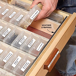 Aonomi Rhino 18443 18444 18445 9mm 12mm 19mm Label Tapes Replace for DYMO Rhino 3/8" 1/2" 3/4" Permanent Vinyl Tape Compatible with DYMO Rhino 4200 5200 5000 6000+ Label Maker, Black on White,3-Pack