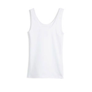 TomboyX Compression Tank Medium Support Top Smooth Flatlock Seams Full Coverage Athletic-X-Large/White
