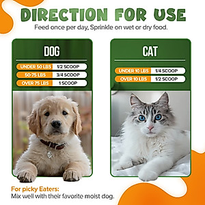 Powerful PET Hip & Joint - with Organic Turmeric - Natural Ingredients - Triple Strength - Chondroitin - Glucosamine - MSM - Organic Sea Coral Calcium. Extra Large 170 Grams.