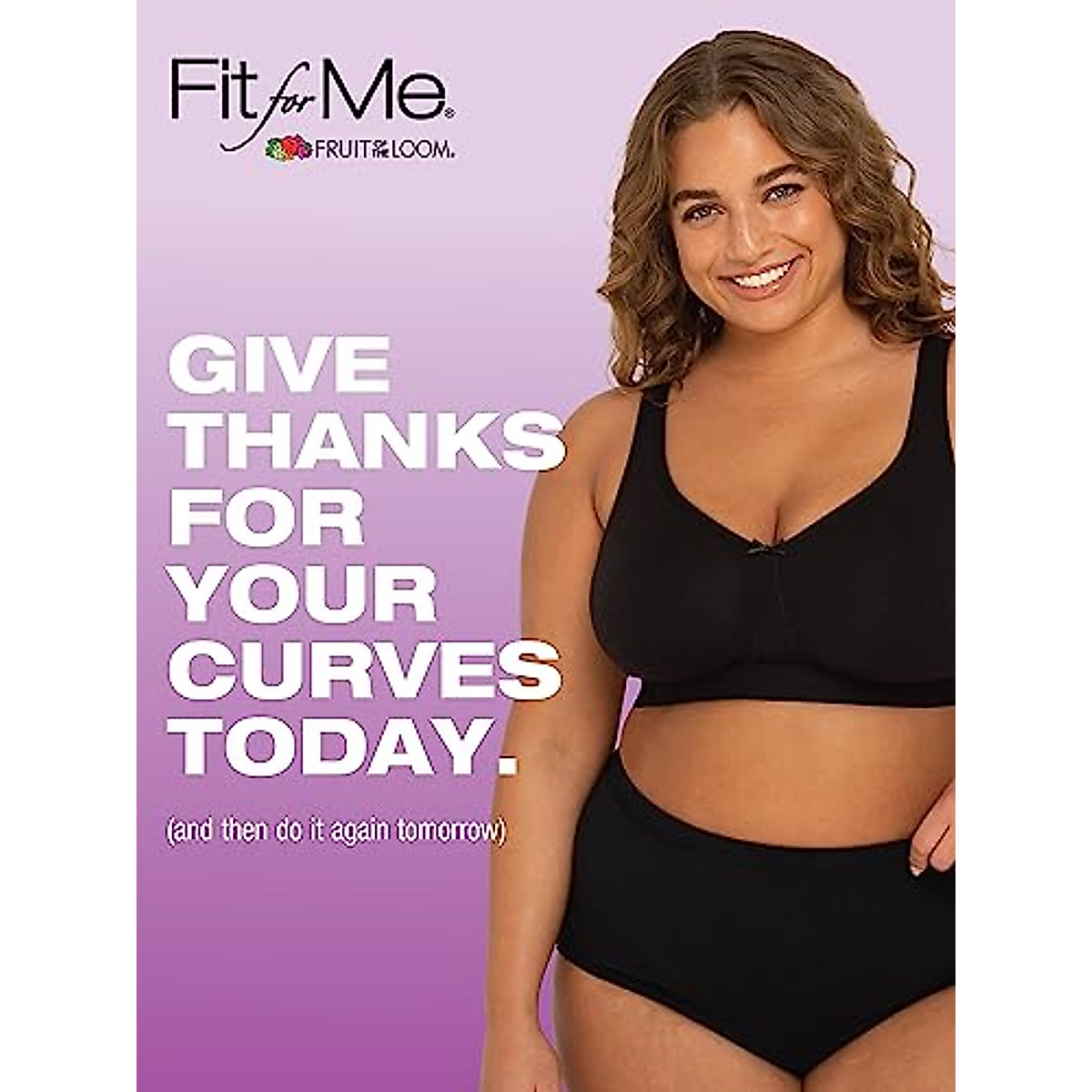 Fruit of the Loom Women's Plus Size Wireless Cotton Bra, Heather Grey, 42G
