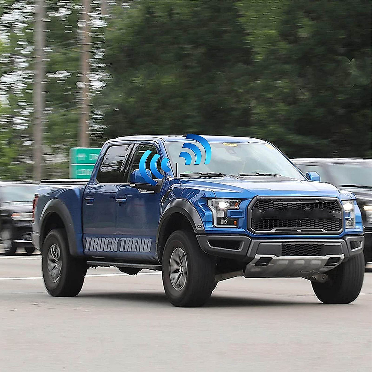 Bingfu Car Radio Antenna Mast Carbon Fiber Truck Antenna Replacement for Ford F150 Raptor F250 F350 F450 Super Duty, Dodge RAM 1500 2500 3500, Toyota, Nissan, Jeep