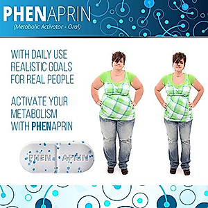 PhenAprin Diet Pills Weight Loss and Energy Boost for Metabolism – Optimal Fat Burner and Appetite Suppressant Supplement. Helps Maintain and Control Appetite, Promotes Mood & Brain Function.