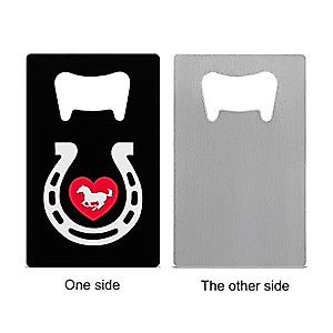 Horse Horseshoe Heart Credit Card Bottle Opener Stainless Steel Flat Beer Wine Bottle Opener for Party Wedding Favor