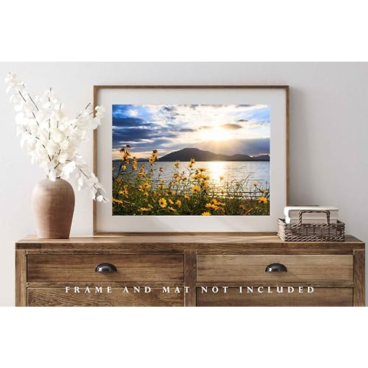 Wichita Mountains Photography Print (Not Framed) Picture of Mount Scott and Lake Lawtonka on Autumn Evening in Oklahoma Landscape Wall Art Nature Decor (40" x 60")