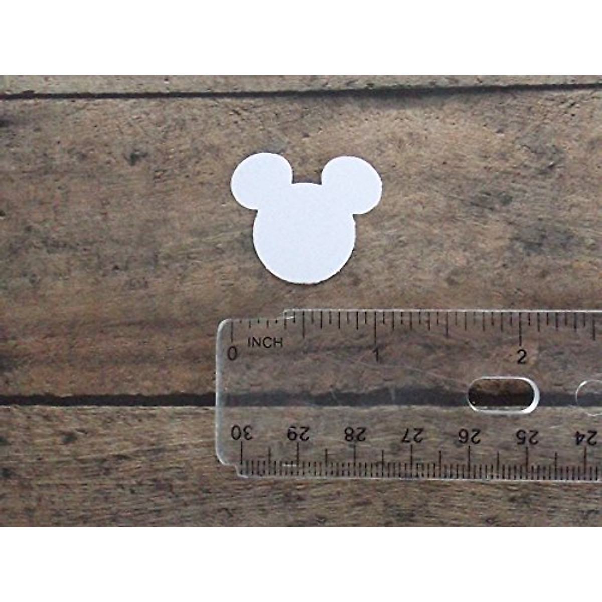 Red Black and White Mouse Head Paper Confetti 1 Inch 450 Pieces