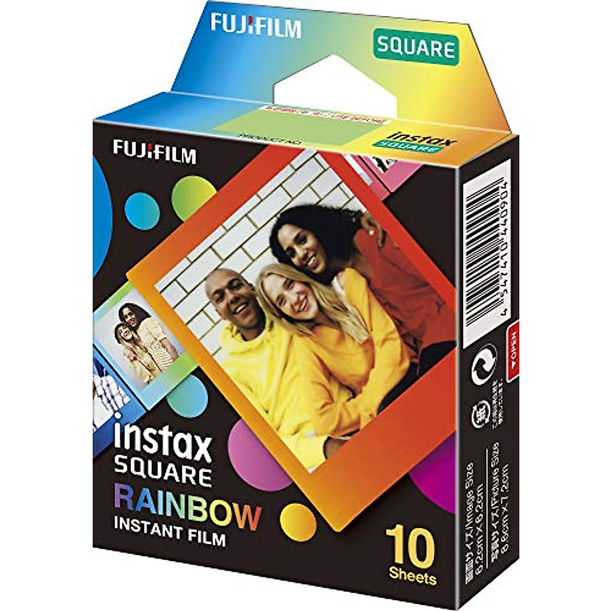 Fujifilm Instax Square Rainbow Film - 10 Exposures (16671320)